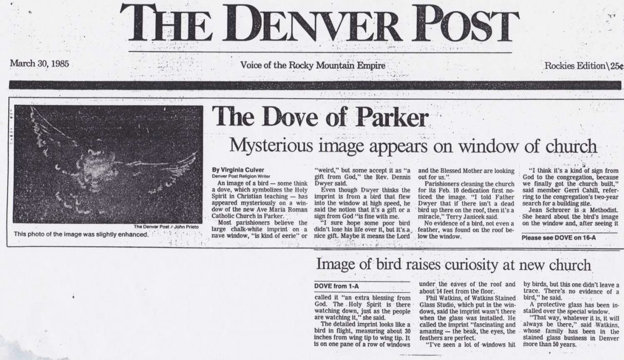 The Dove of Parker – Watkins Stained Glass