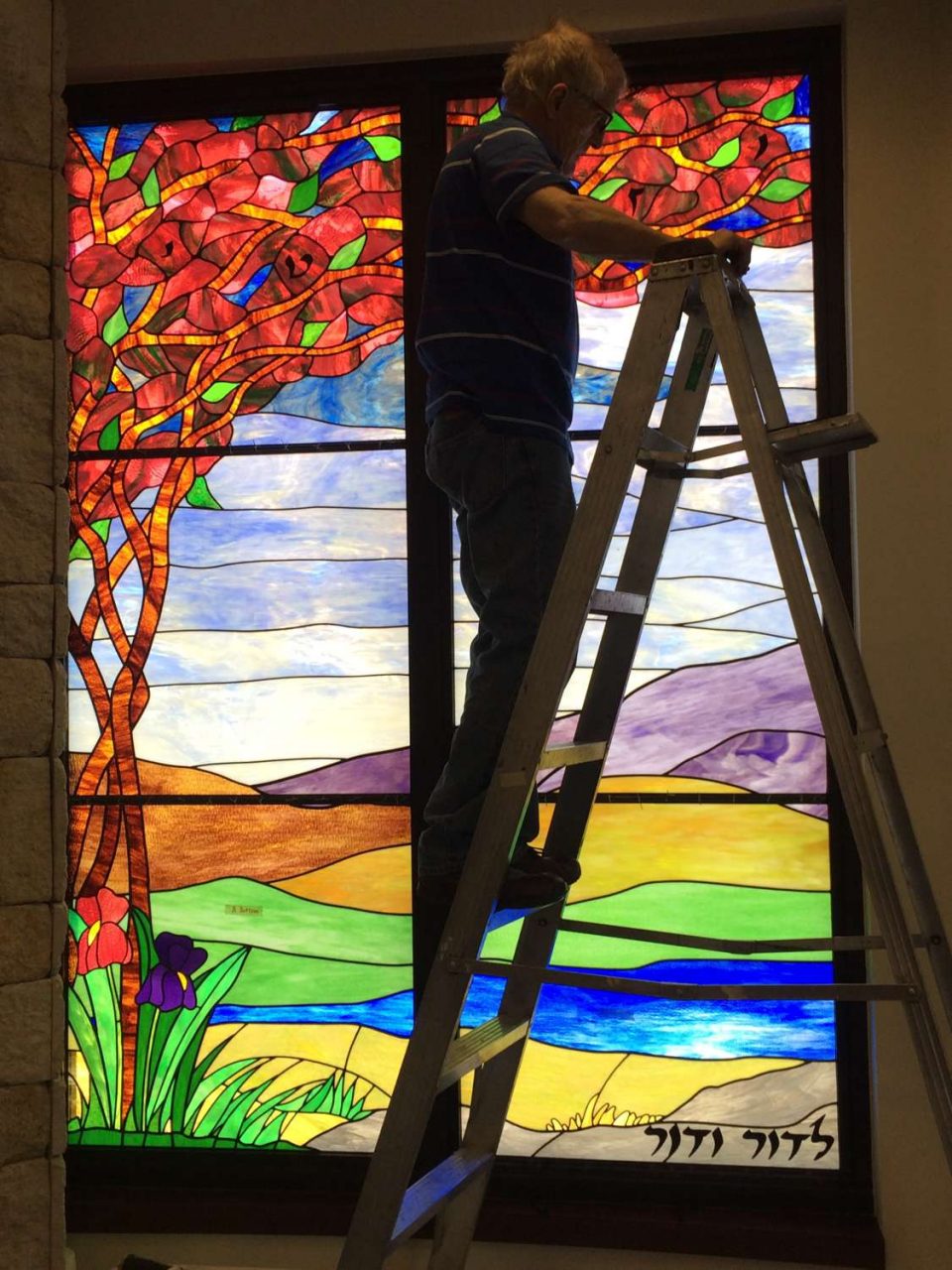 Temple Sinai – Installation – Watkins Stained Glass
