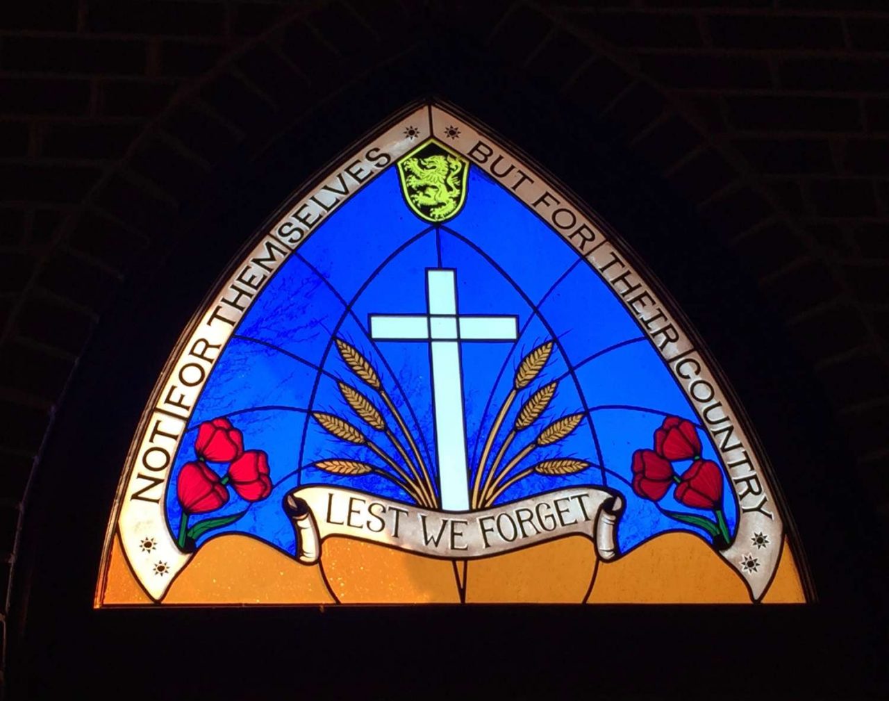 Veteran’s Memorial Window – Watkins Stained Glass